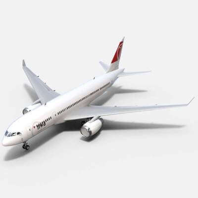 Boeing 787-8 Northwest Airlines 3D Model by Dreamscape Studios