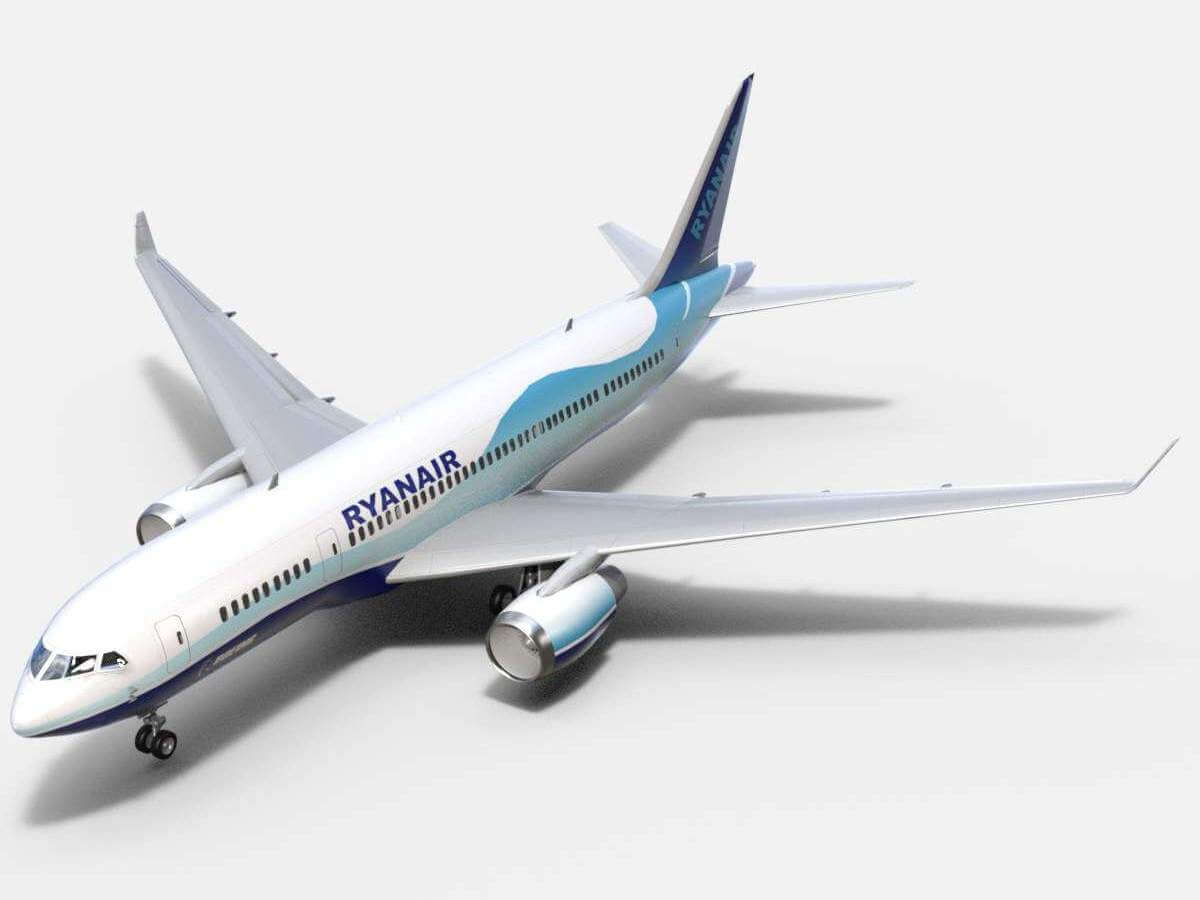 Boeing 787-8 Ryanair 3D Model by Dreamscape Studios