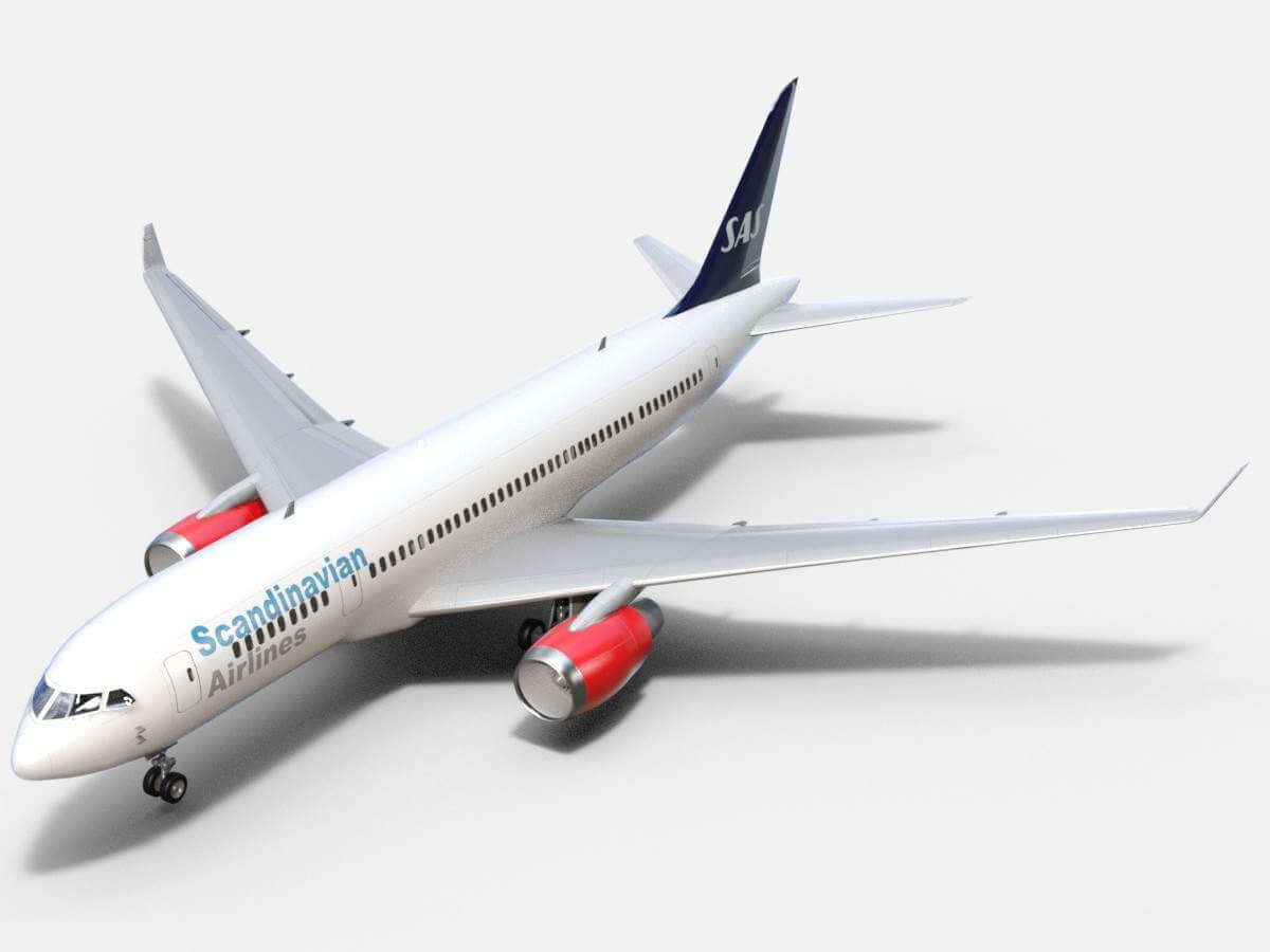 Boeing 787-8 SAS 3D Model by Dreamscape Studios