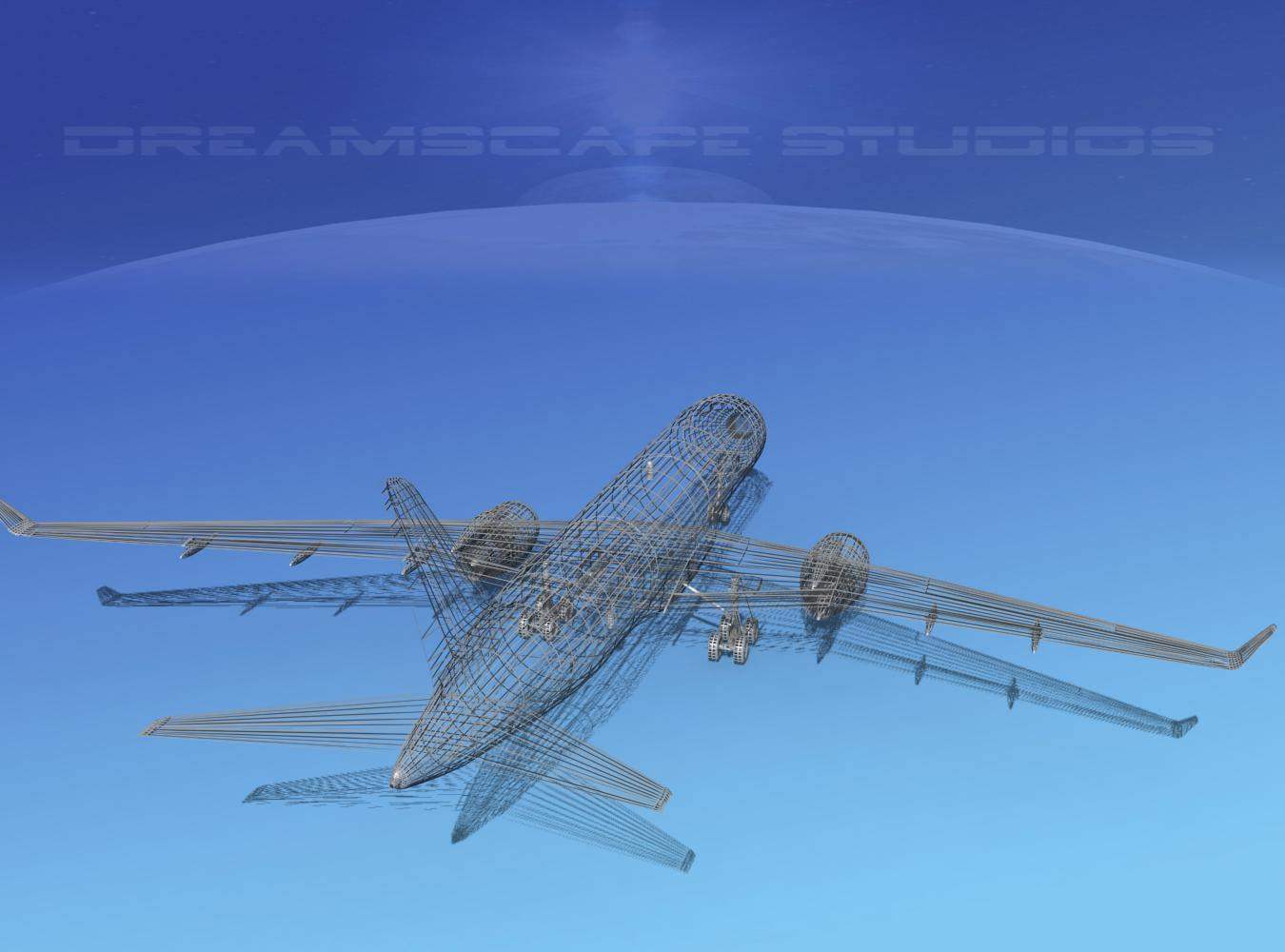 Boeing 787-8 SAS 3D Model by Dreamscape Studios