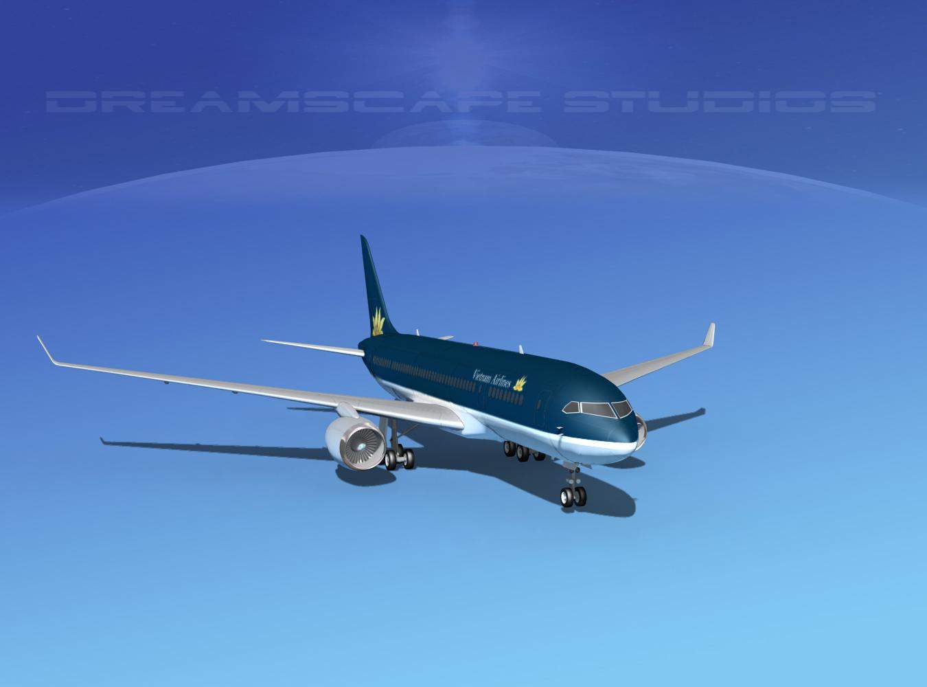 Boeing 787-8 Vietnam Airlines 3D Model by Dreamscape Studios