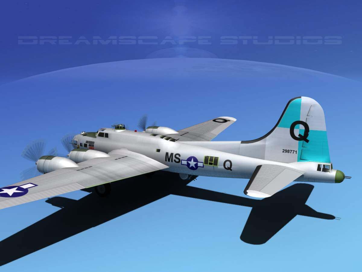Boeing B-17G Flying Fortress MP 3D Model by Dreamscape Studios