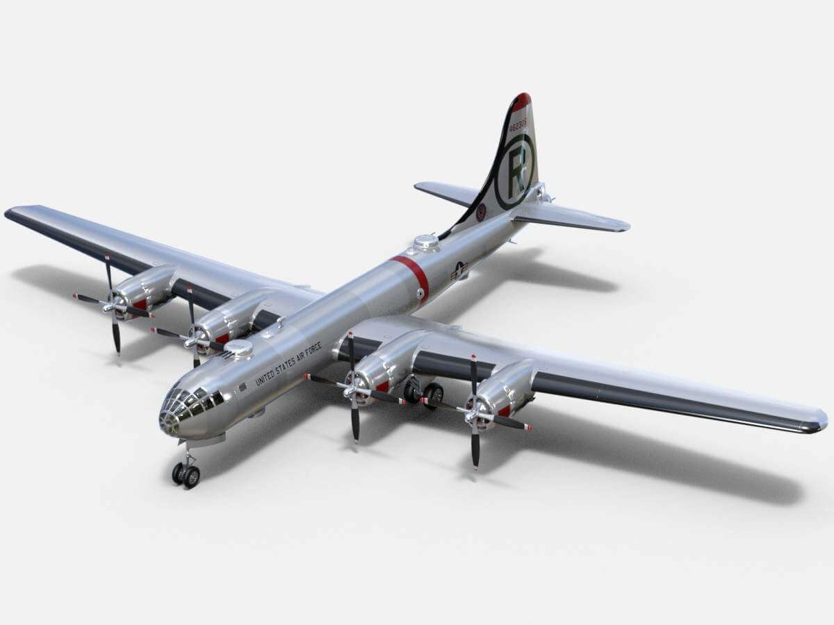 Boeing B-29 Superfortress USAF 3D Model by Dreamscape Studios