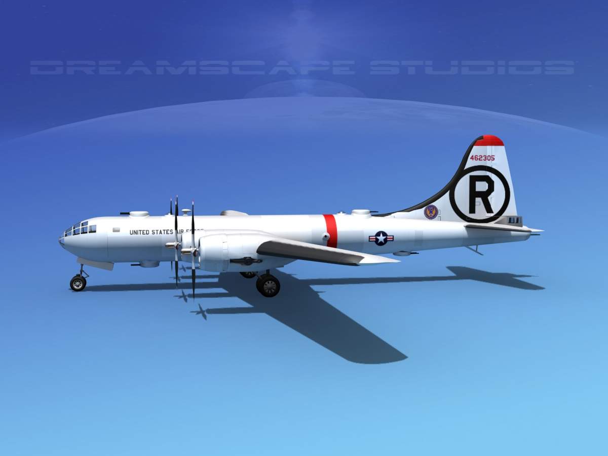 Boeing B-29 Superfortress USAF 3D Model by Dreamscape Studios
