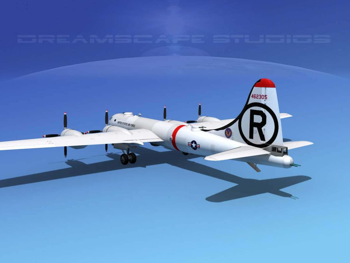 Boeing B-29 Superfortress USAF 3D Model by Dreamscape Studios