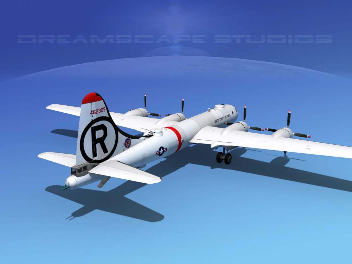 Boeing B-29 Superfortress USAF 3D Model by Dreamscape Studios