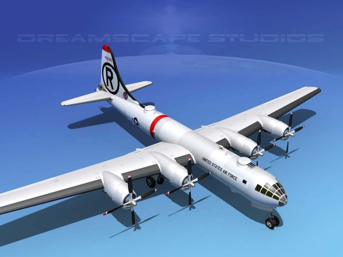 Boeing B-29 Superfortress USAF 3D Model by Dreamscape Studios