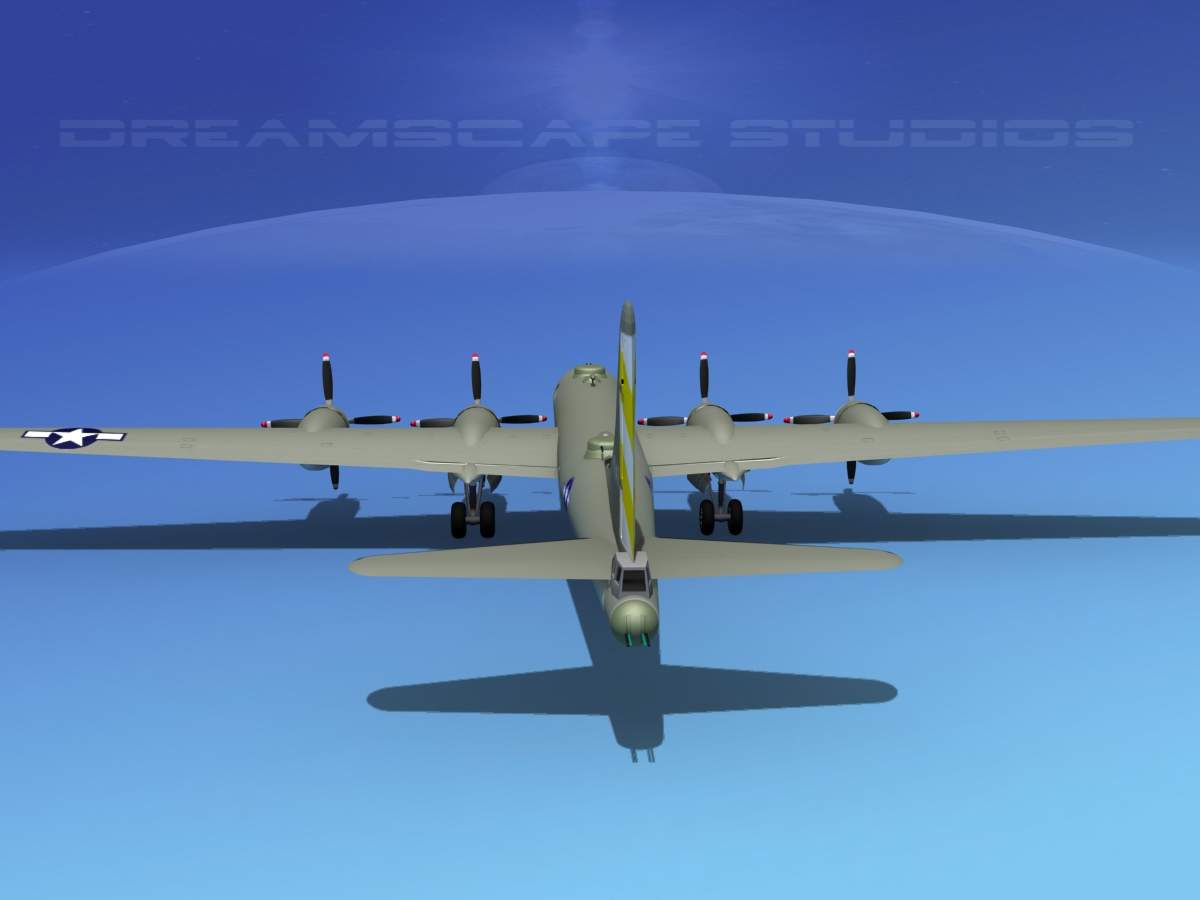 Boeing B-29 Superfortress 3D Model by Dreamscape Studios