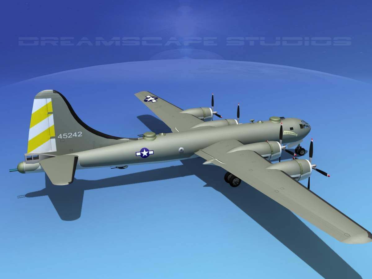 Boeing B-29 Superfortress 3D Model by Dreamscape Studios