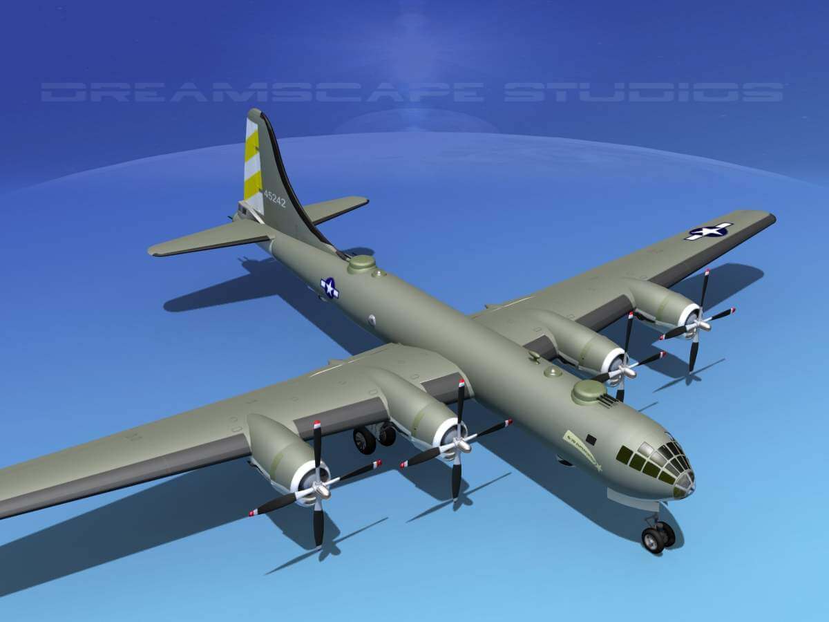 Boeing B-29 Superfortress 3D Model by Dreamscape Studios