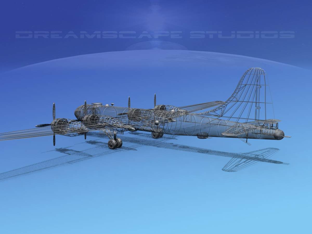 Boeing B-29 Superfortress 3D Model by Dreamscape Studios