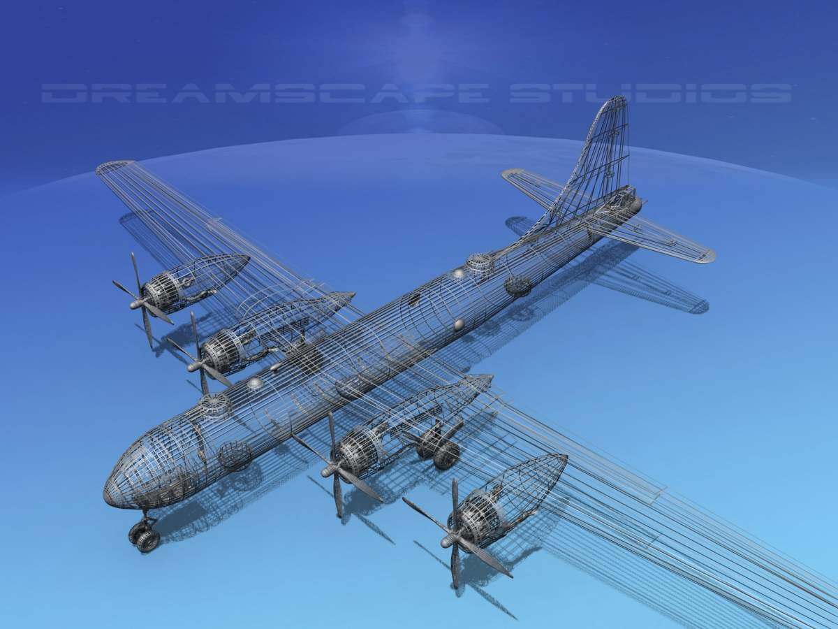 Boeing B-29 Superfortress 3D Model by Dreamscape Studios