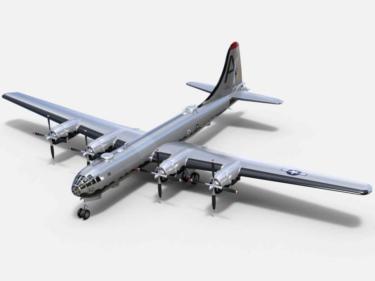 Boeing B-29 Superfortress 3D Model by Dreamscape Studios