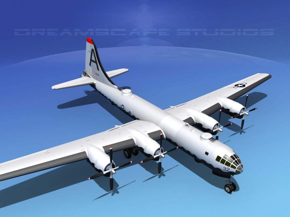 Boeing B-29 Superfortress 3D Model by Dreamscape Studios
