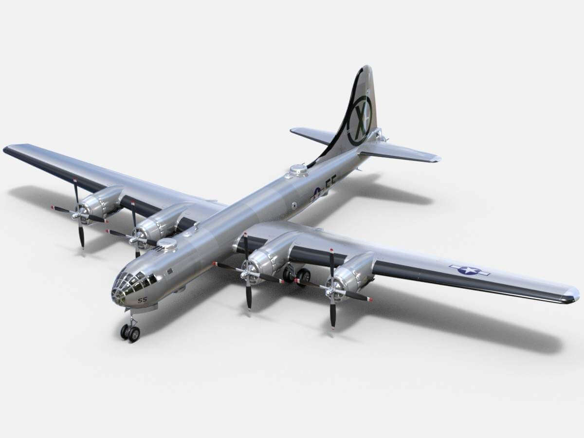 Boeing B-29 Superfortress 3D Model by Dreamscape Studios