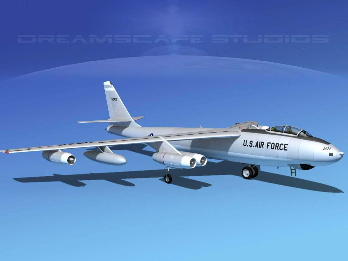 Boeing B-47B Stratojet 3D Model by Dreamscape Studios