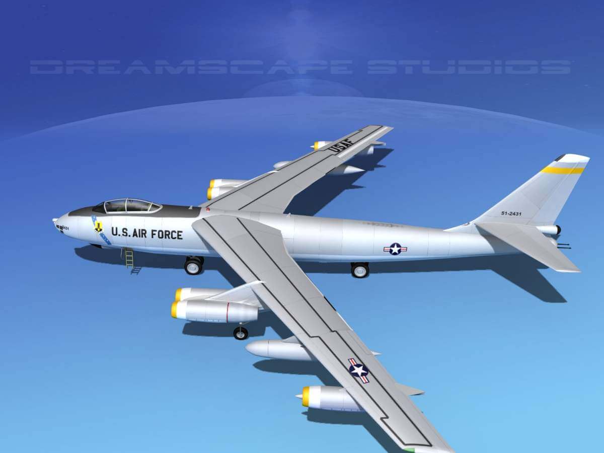 Boeing B-47B Stratojet 3D Model by Dreamscape Studios