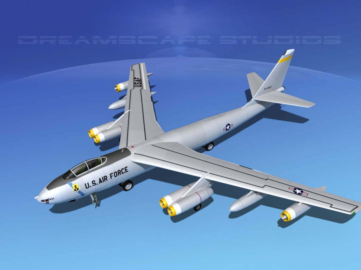 Boeing B-47B Stratojet 3D Model by Dreamscape Studios