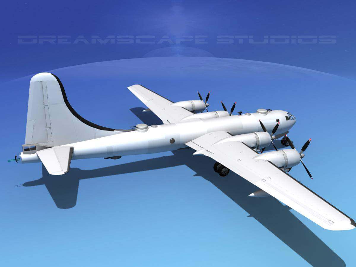 Boeing B-50 Superfortress II 3D Model by Dreamscape Studios