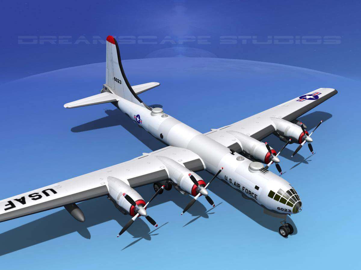 Boeing B-50 Superfortress II 3D Model by Dreamscape Studios