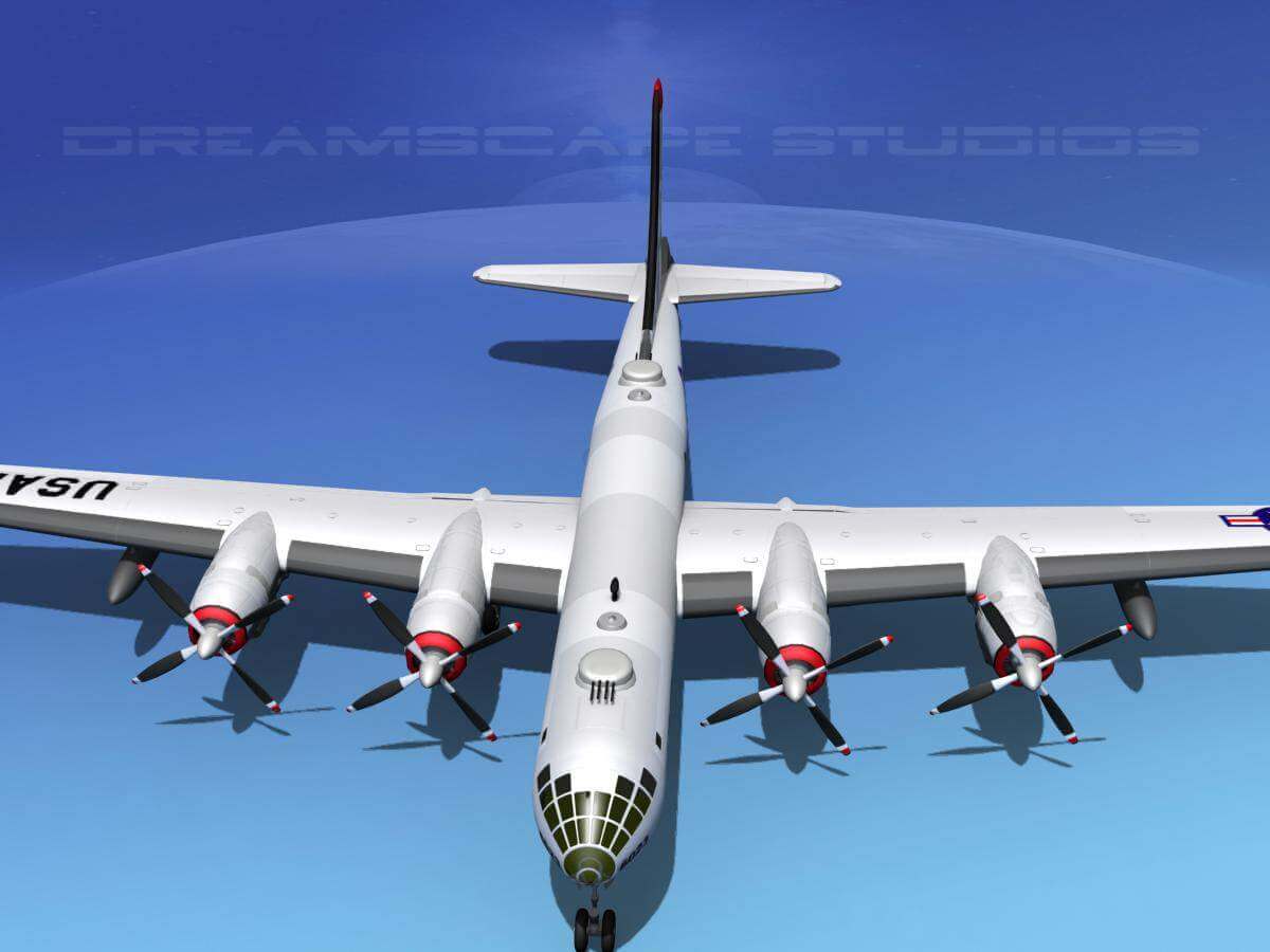 Boeing B-50 Superfortress II 3D Model by Dreamscape Studios