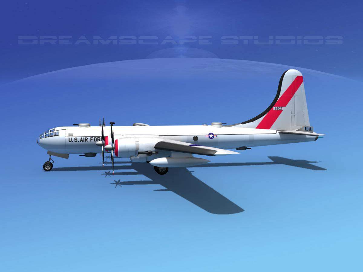 Boeing B-50 Superfortress II 3D Model by Dreamscape Studios