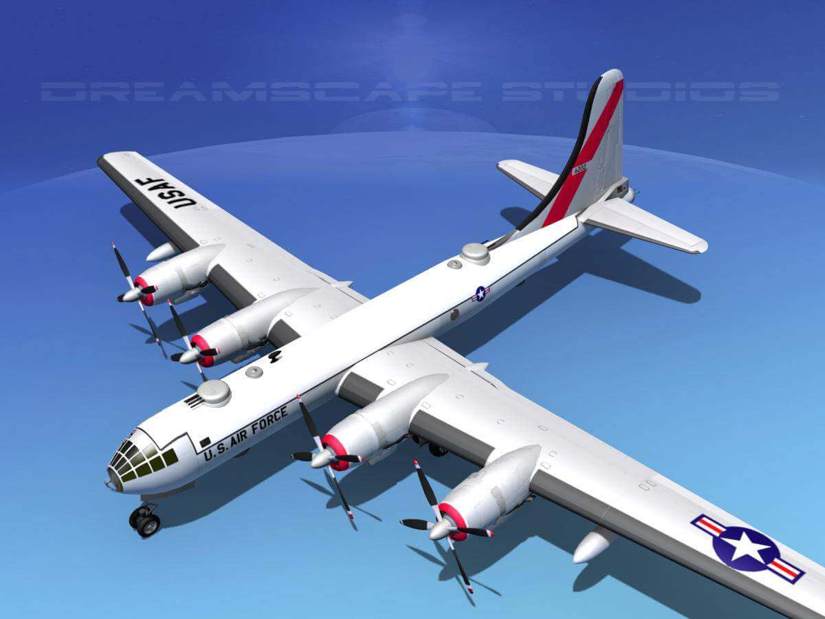 Boeing B-50 Superfortress II 3D Model by Dreamscape Studios