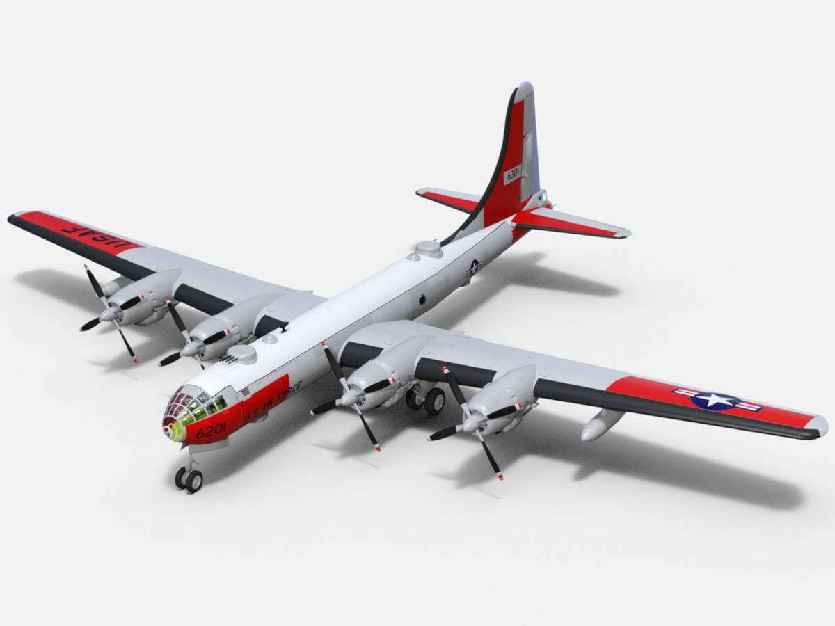 Boeing B-50 Superfortress II 3D Model by Dreamscape Studios