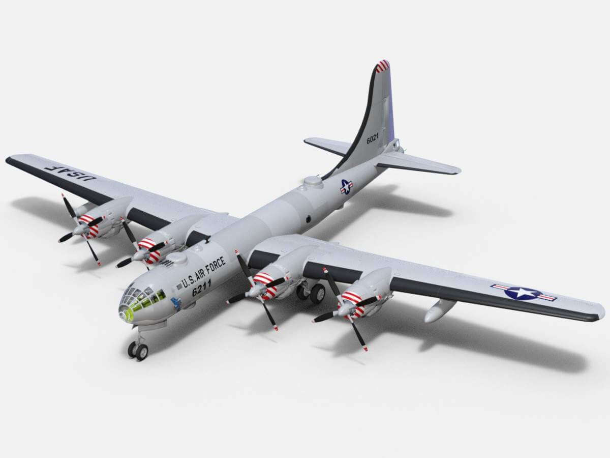 Boeing B-50 Superfortress II 3D Model by Dreamscape Studios