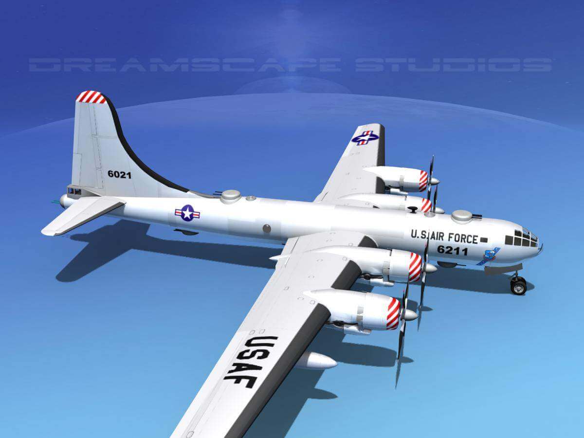 Boeing B-50 Superfortress II 3D Model by Dreamscape Studios