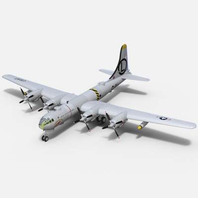 Boeing B-50 Superfortress II 3D Model by Dreamscape Studios