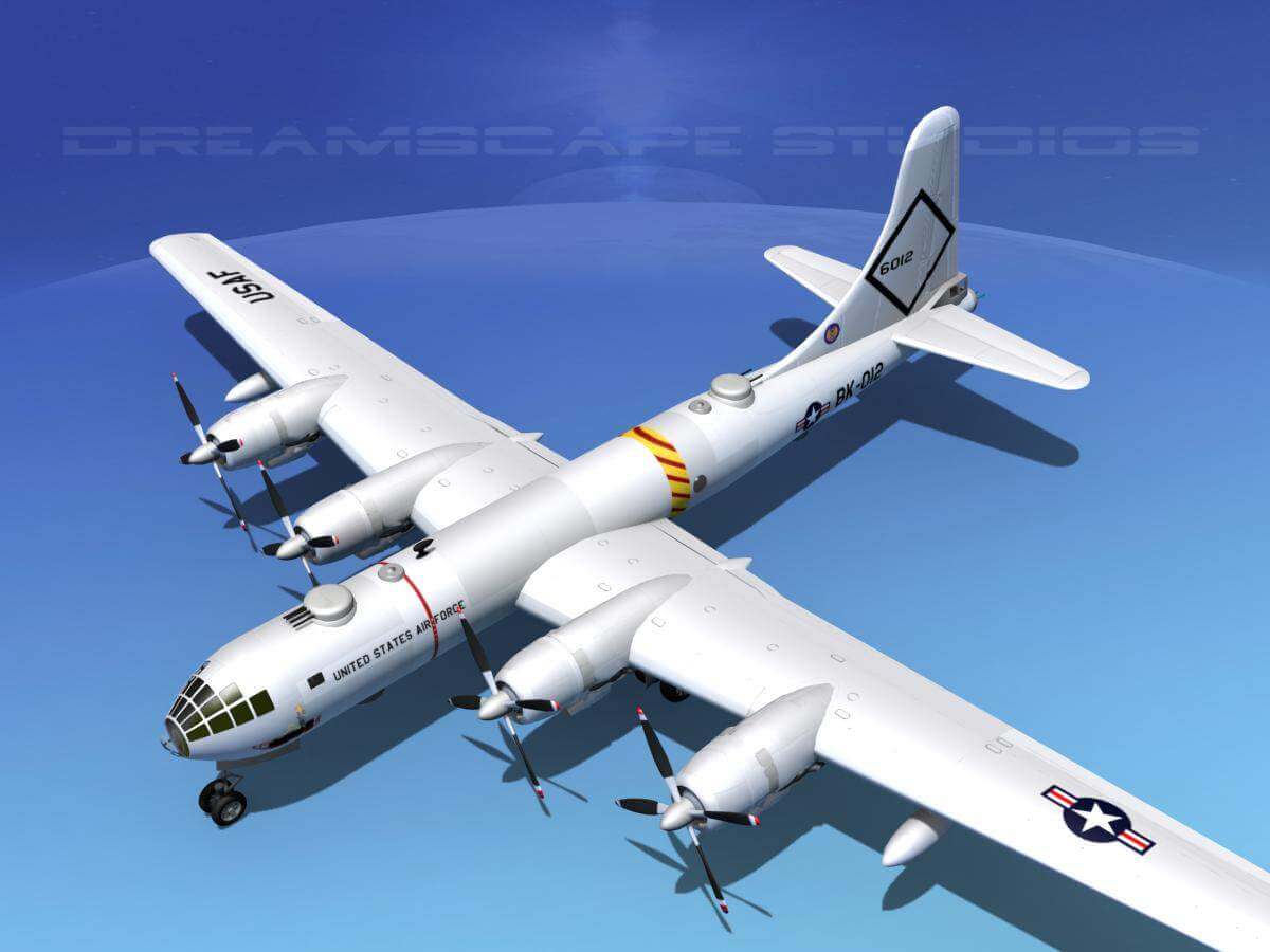 Boeing B-50 Superfortress II 3D Model by Dreamscape Studios