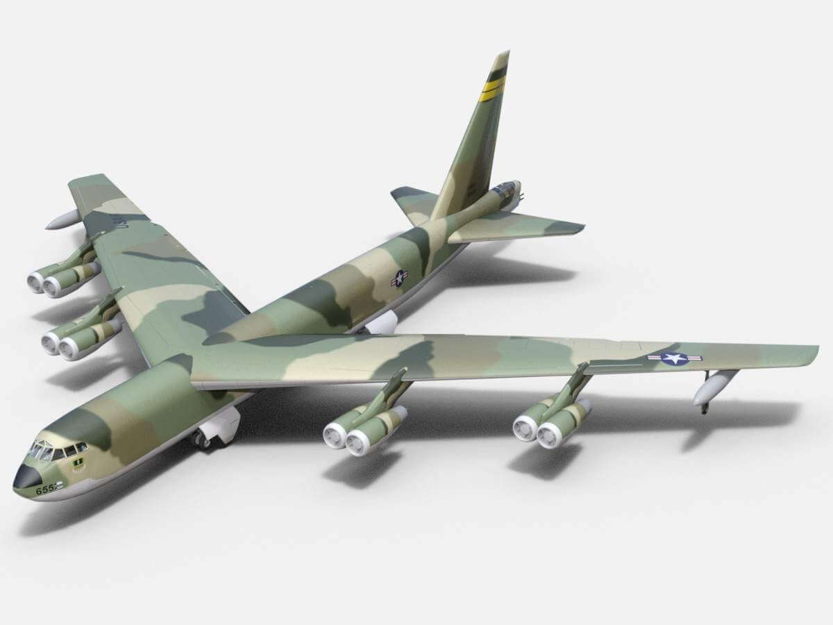 Boeing B-52D Stratofortress 3D Model by Dreamscape Studios