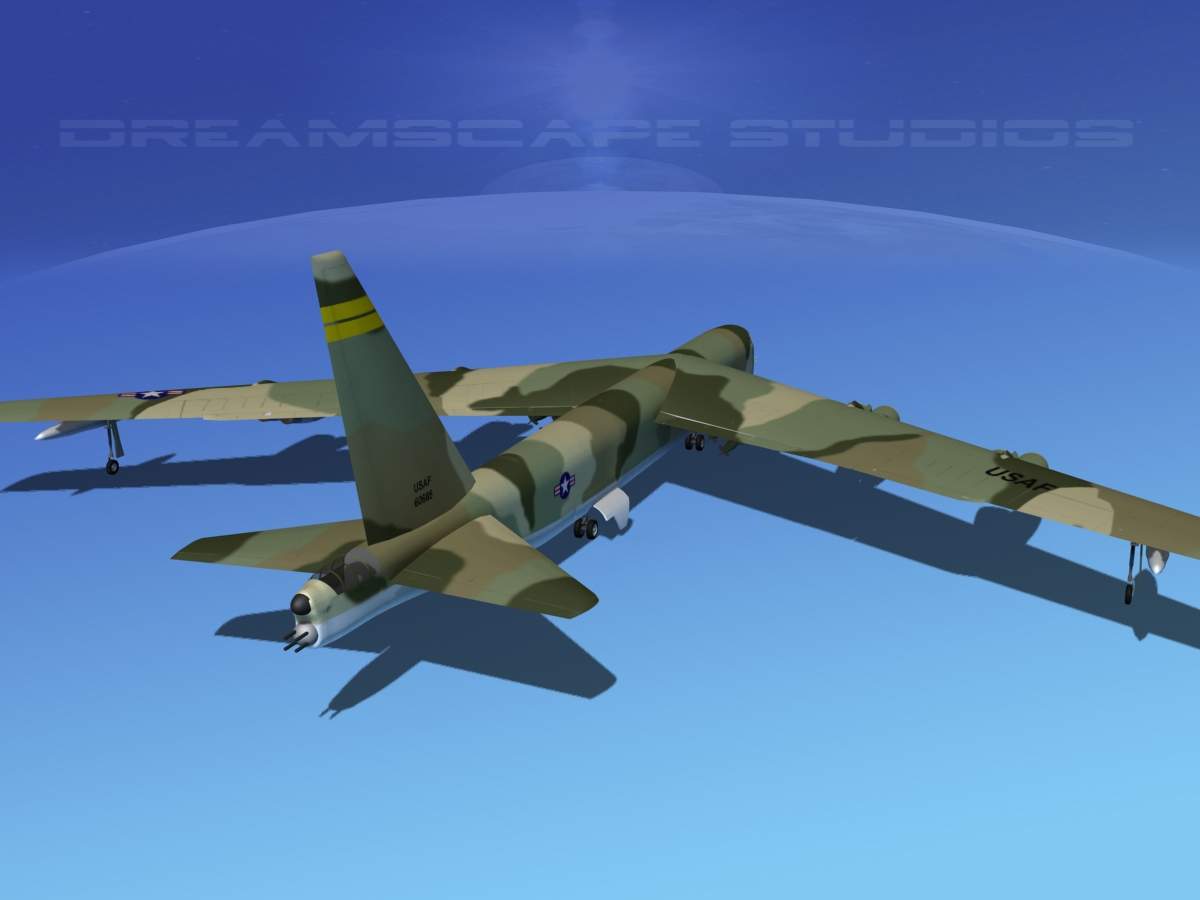 Boeing B-52D Stratofortress 3D Model by Dreamscape Studios