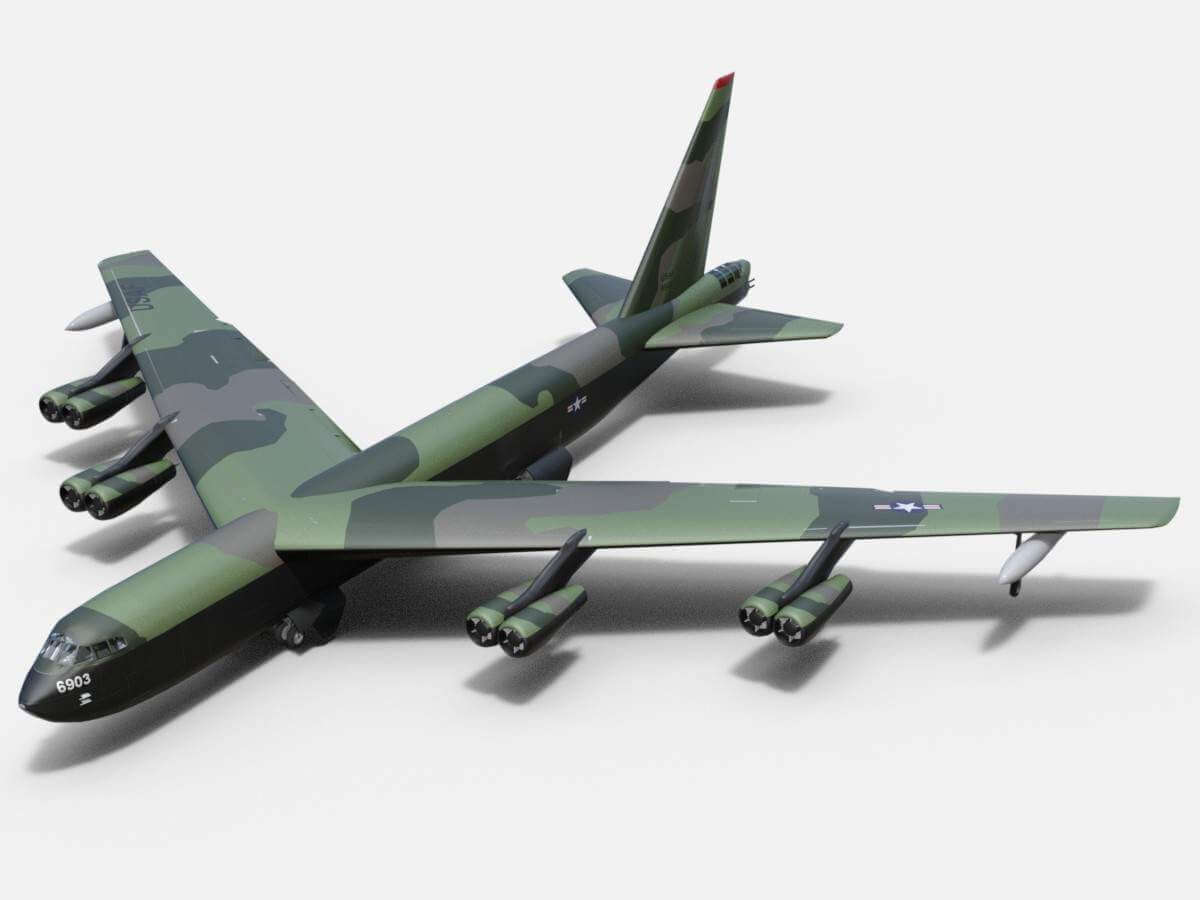 Boeing B-52D Stratofortress 3D Model by Dreamscape Studios
