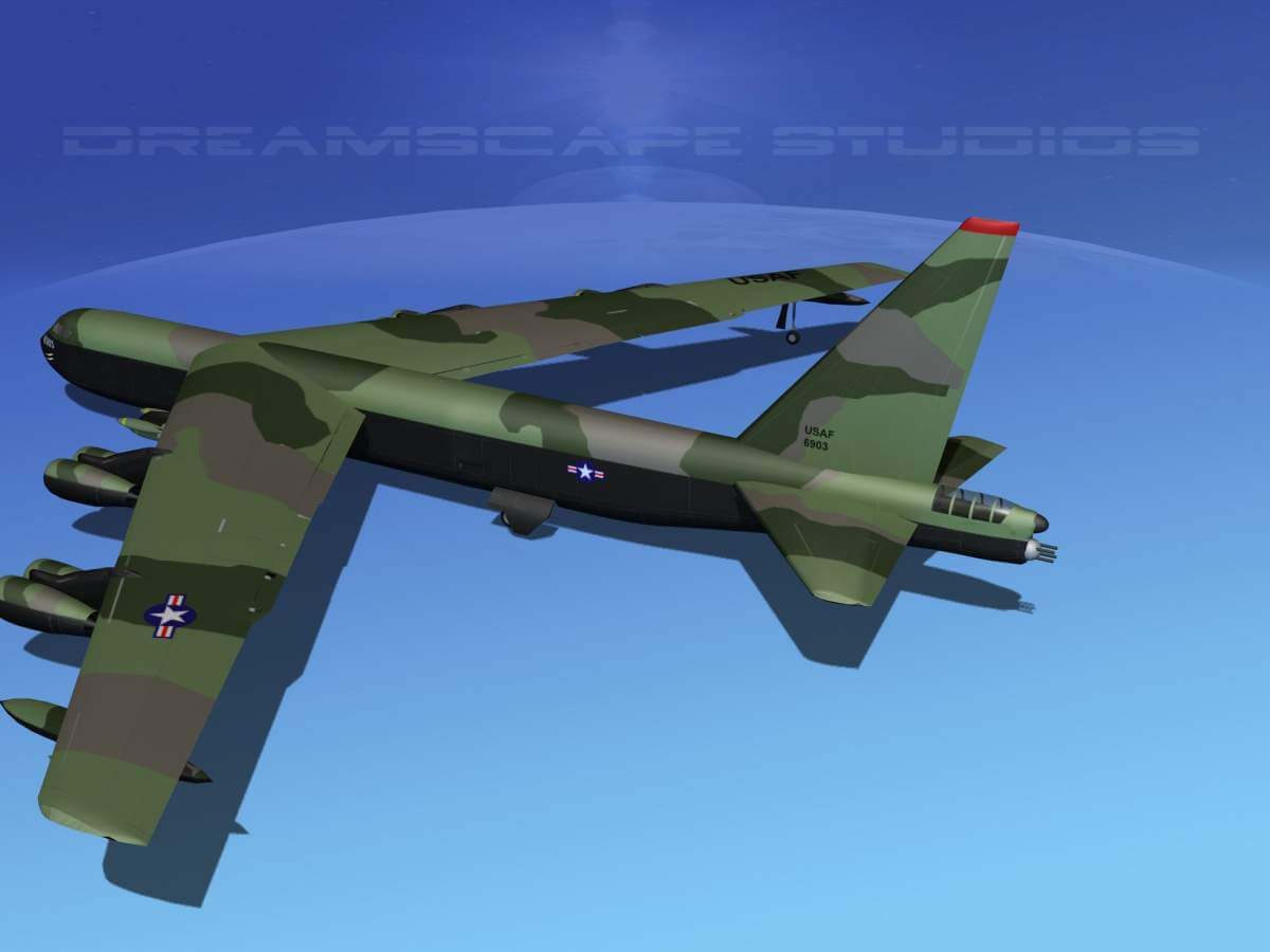 Boeing B-52D Stratofortress 3D Model by Dreamscape Studios