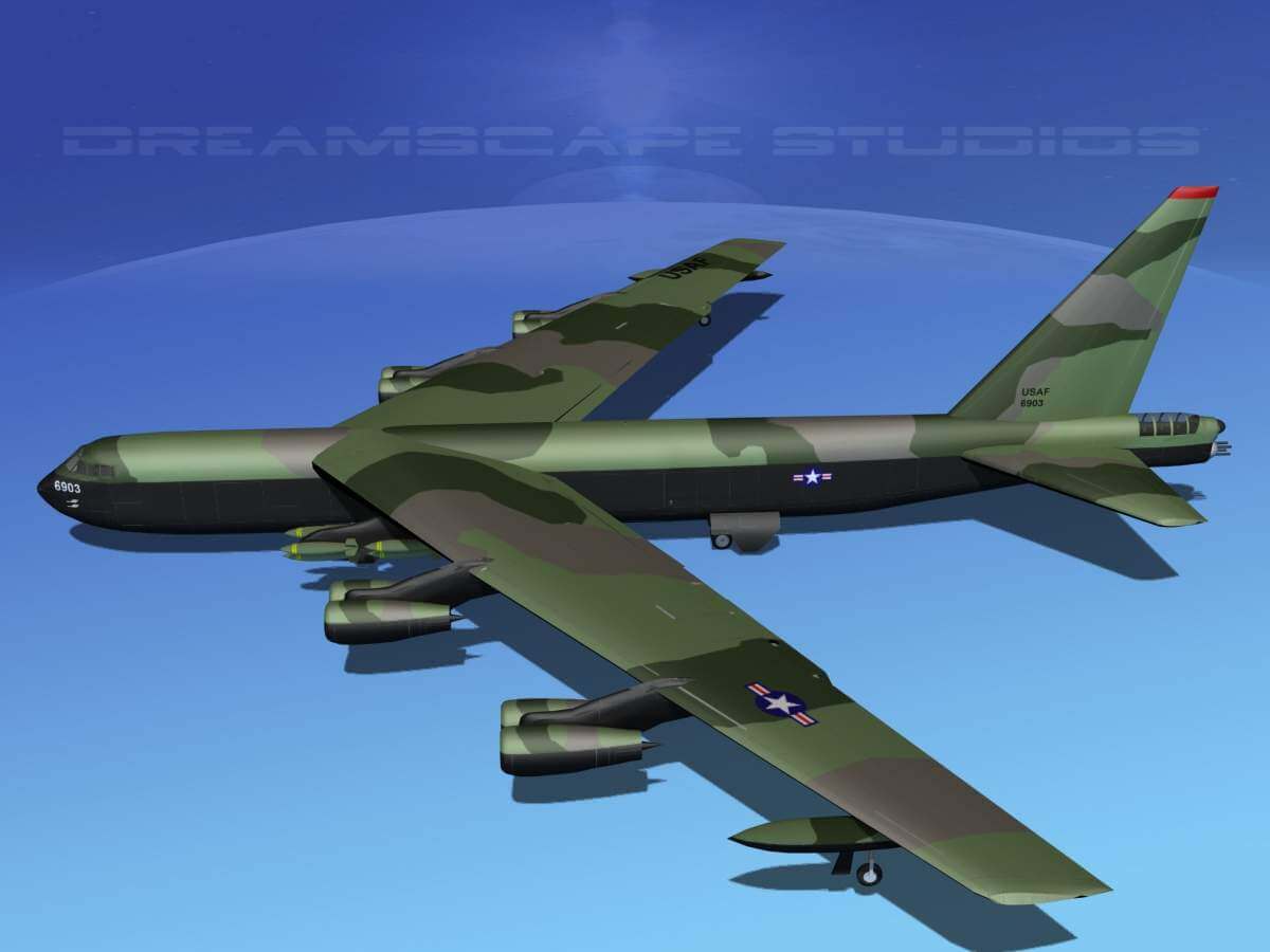 Boeing B-52D Stratofortress 3D Model by Dreamscape Studios
