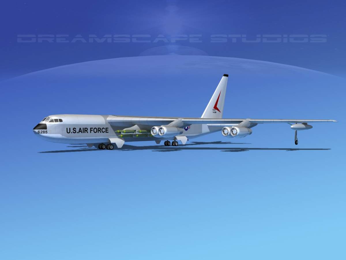 Boeing B-52D Stratofortress 3D Model by Dreamscape Studios