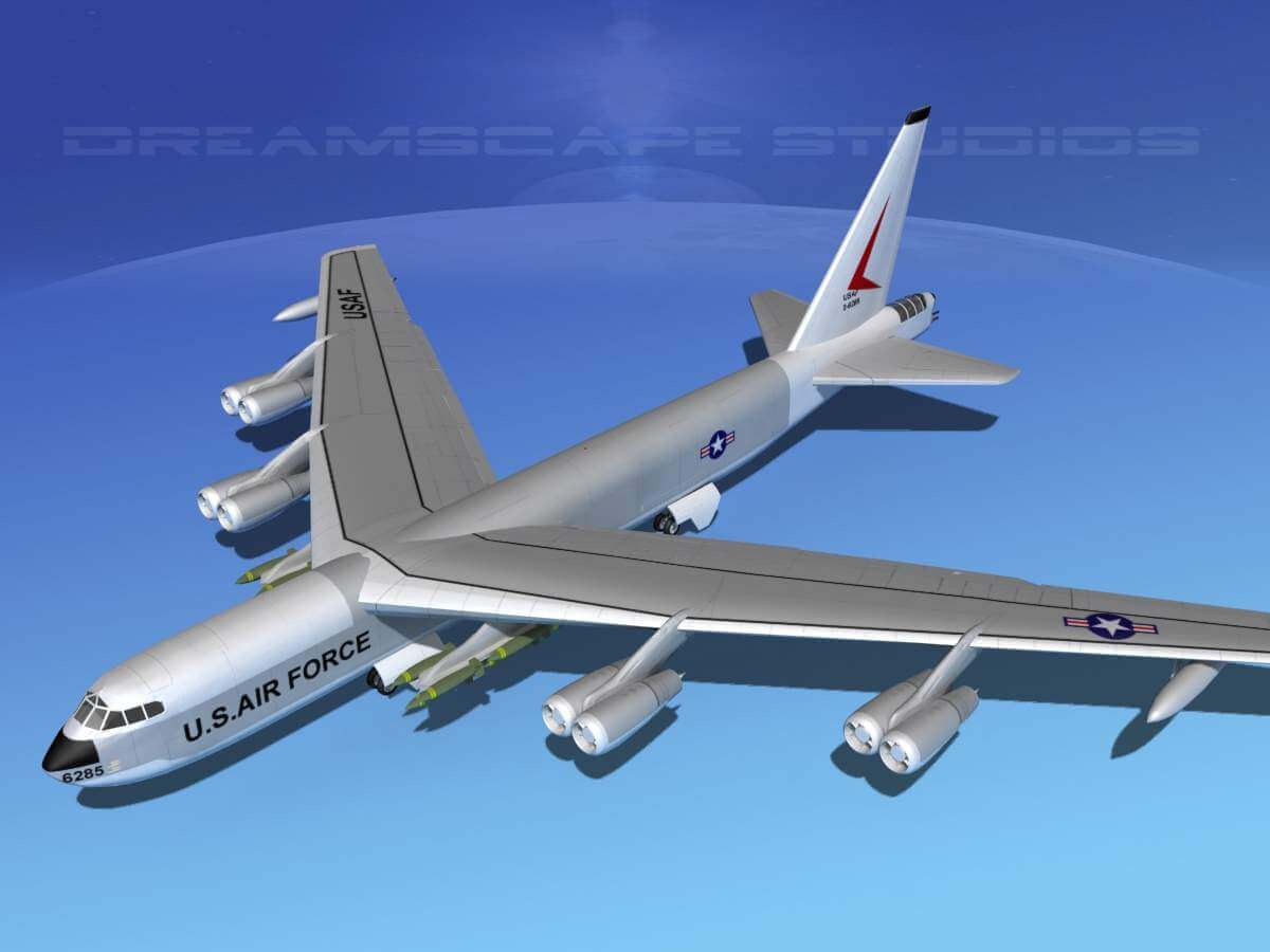 Boeing B-52D Stratofortress 3D Model by Dreamscape Studios