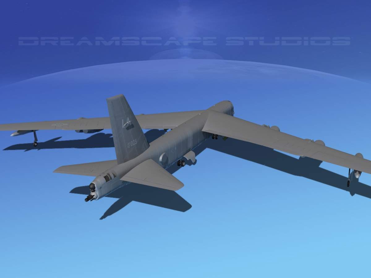 Boeing B-52G Stratofortress 3D Model by Dreamscape Studios
