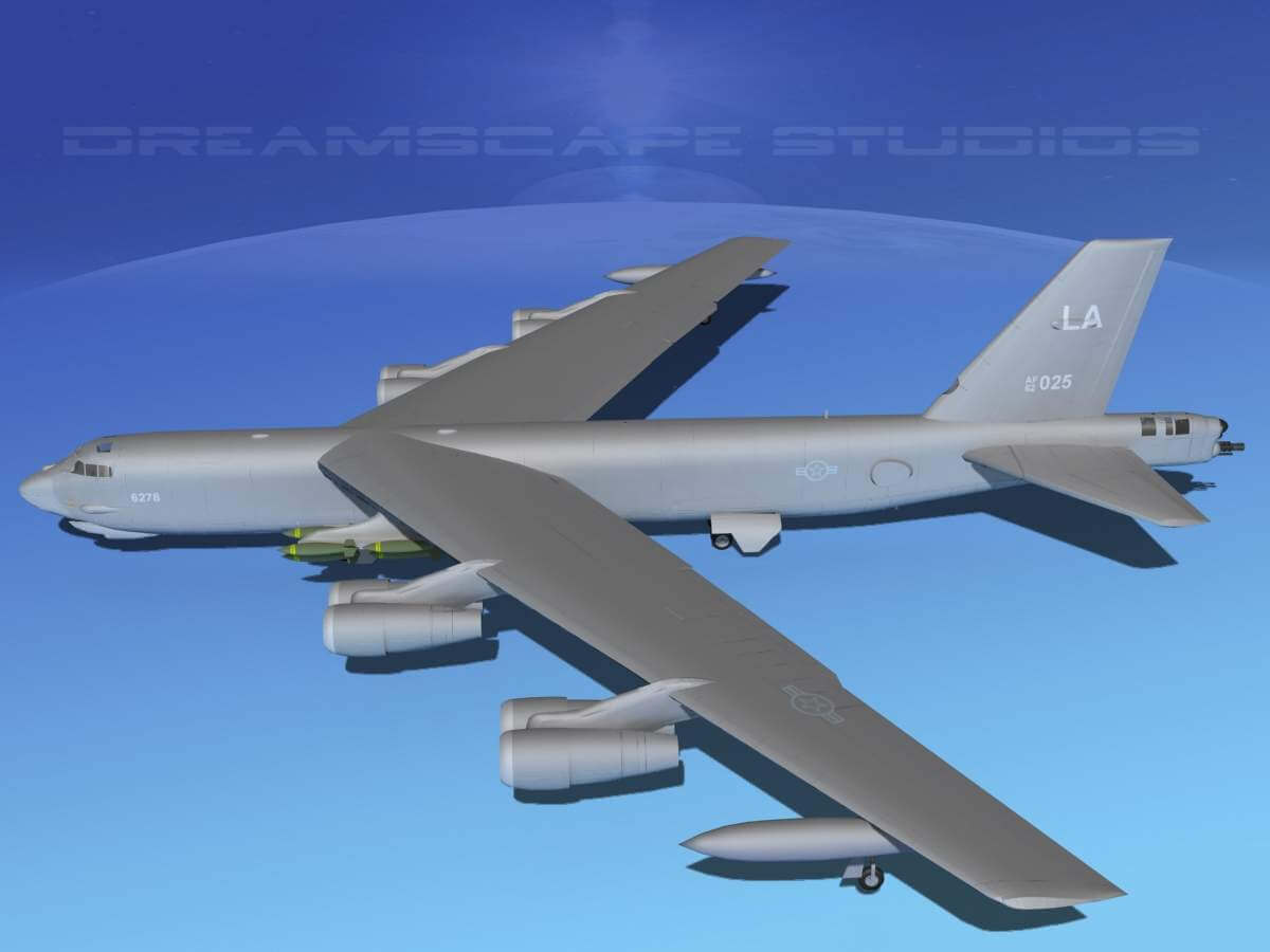 Boeing B-52G Stratofortress 3D Model by Dreamscape Studios