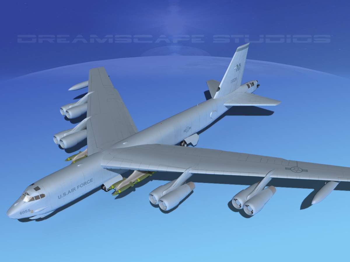 Boeing B-52G Stratofortress 3D Model by Dreamscape Studios