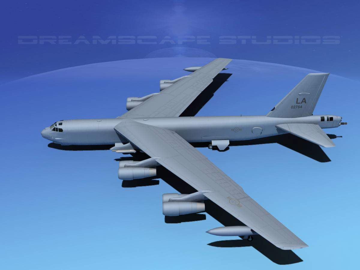 Boeing B-52H Stratofortress 3D Model by Dreamscape Studios