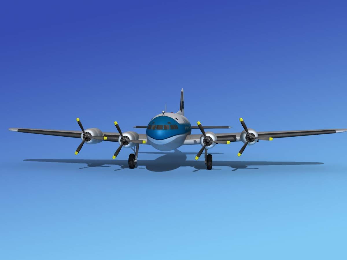Boeing B307 Stratoliner Able transport - 3D Model by Dreamscape Studios