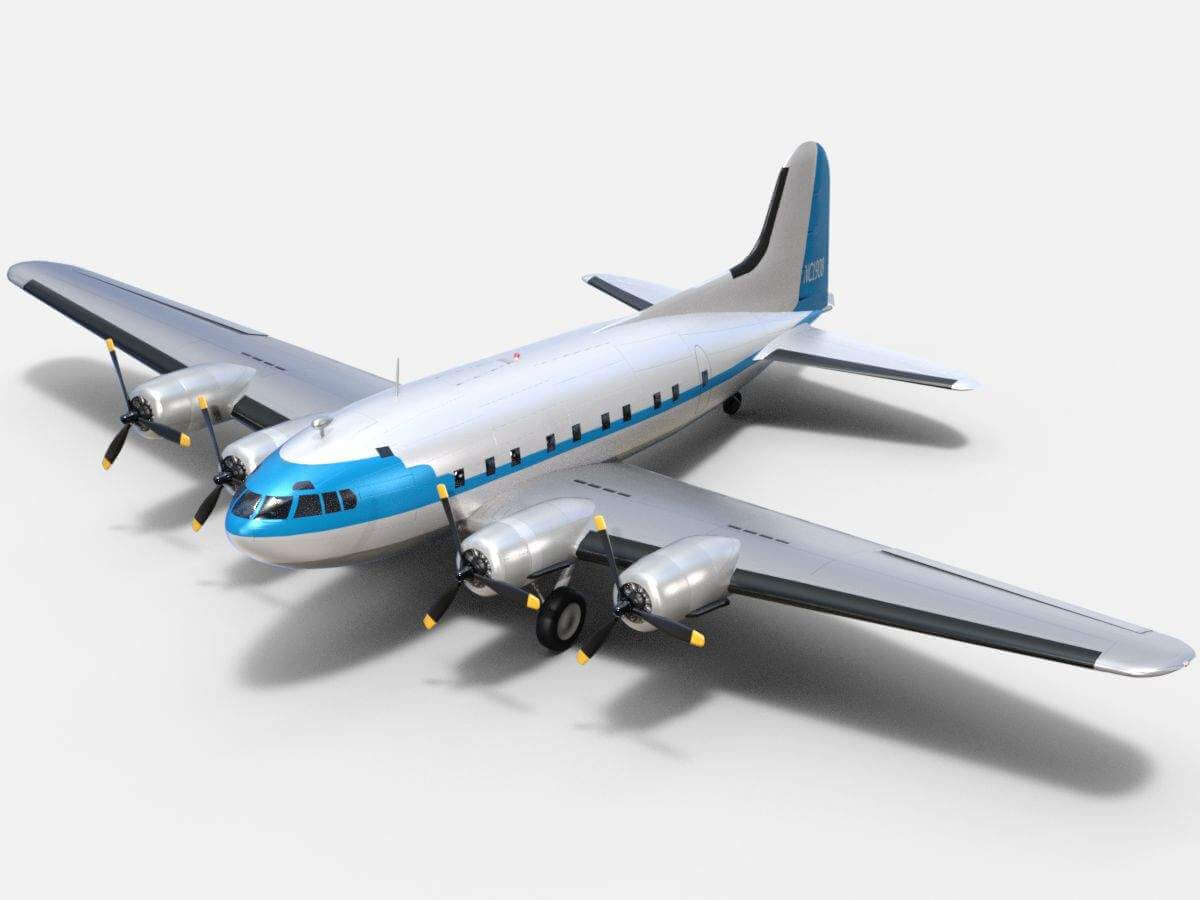 Boeing B307 Stratoliner Corporate - 3D Model by Dreamscape Studios