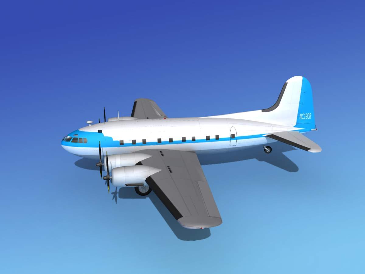 Boeing B307 Stratoliner Corporate - 3D Model by Dreamscape Studios