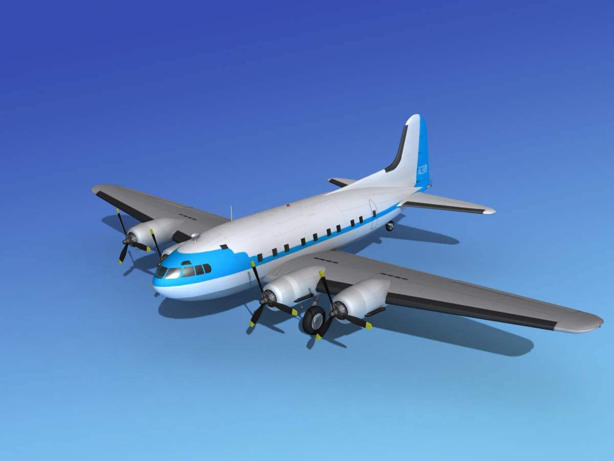 Boeing B307 Stratoliner Corporate - 3D Model by Dreamscape Studios