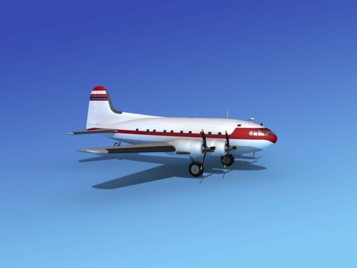 Boeing B307 Stratoliner Corporate - 3D Model by Dreamscape Studios