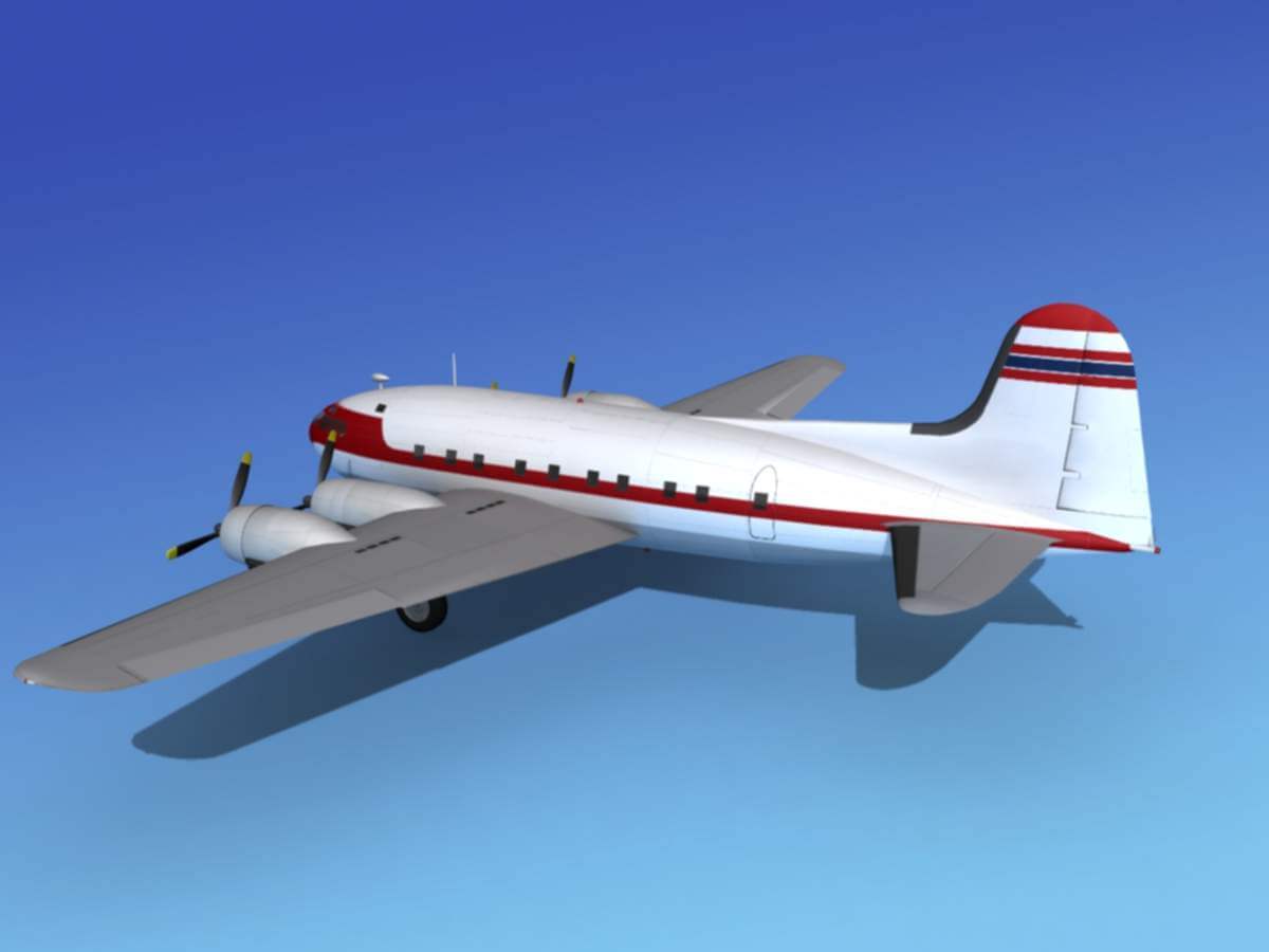 Boeing B307 Stratoliner Corporate - 3D Model by Dreamscape Studios