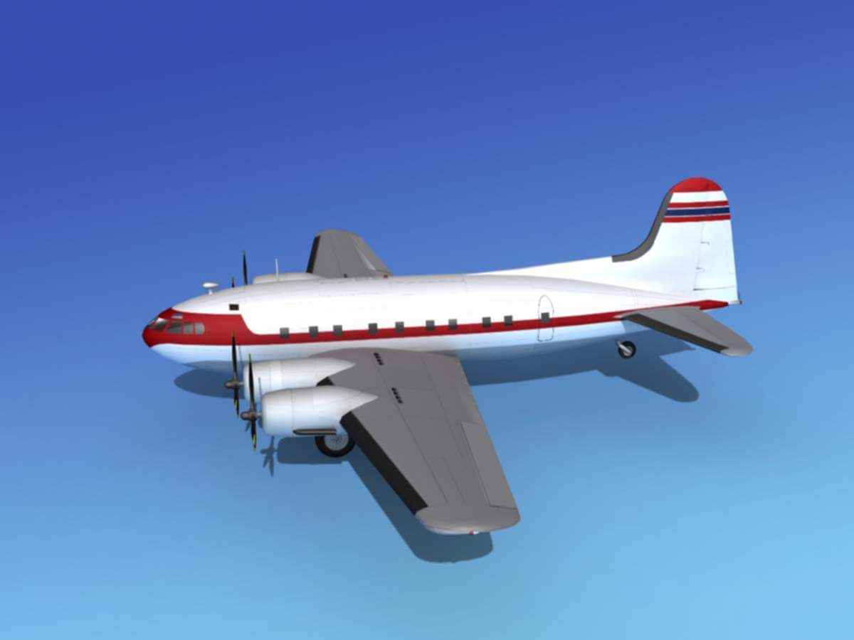 Boeing B307 Stratoliner Corporate - 3D Model by Dreamscape Studios